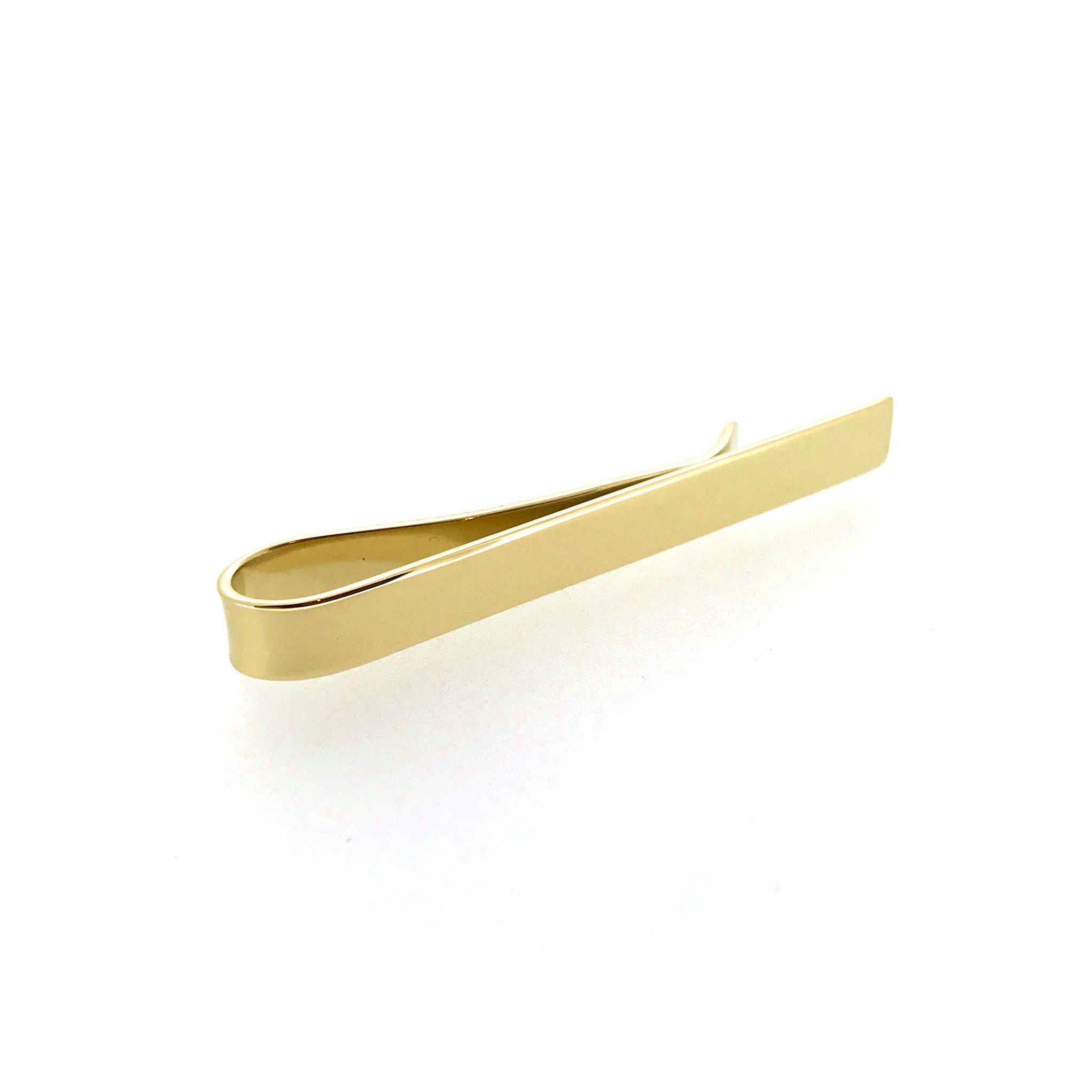 Premium 9ct Gold Tie Clip 6mm - Stylish Hallmarked Tie Slide | Roberts & Co