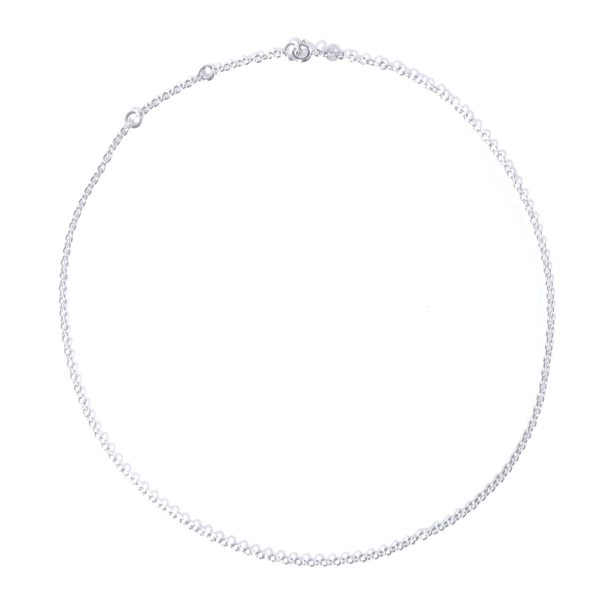 Elegant Adjustable Sterling Silver 2.3mm Chain Necklace | Roberts & Co