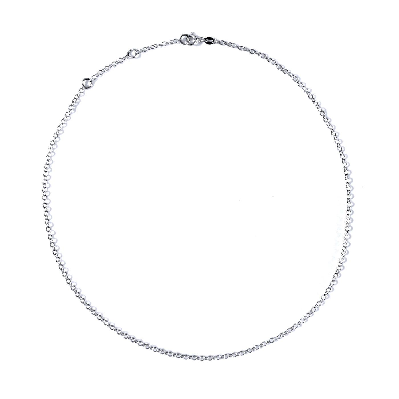 Elegant Adjustable Sterling Silver 2.3mm Chain Necklace | Roberts & Co